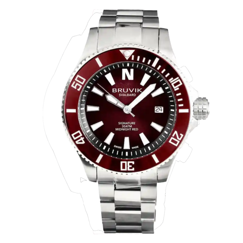Bruvik Svalbard Midnight Red | Urmaker Christensen 2021SVBMR
